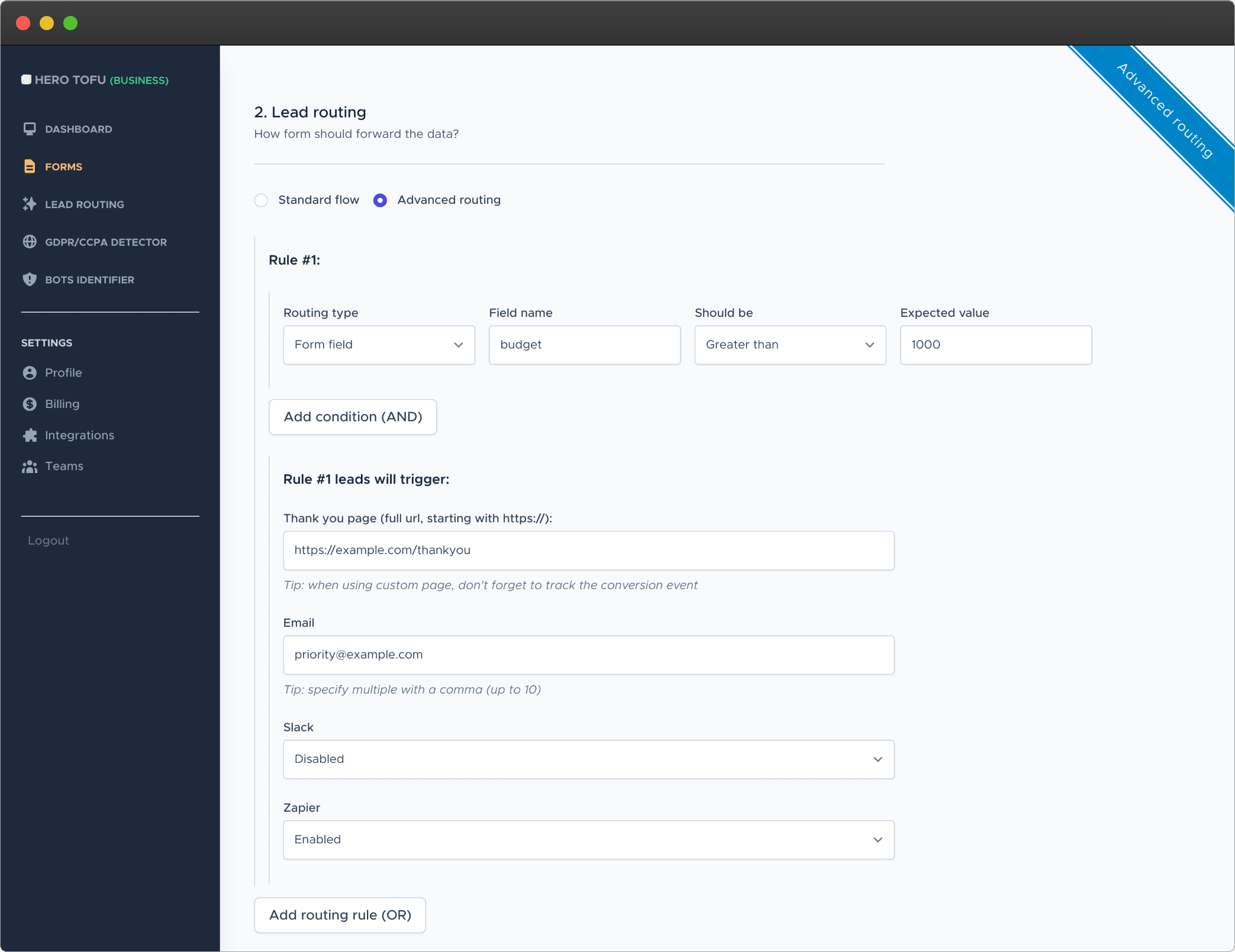 Forms Backend, Email, Slack, Zapier Forward. Zero Server Code