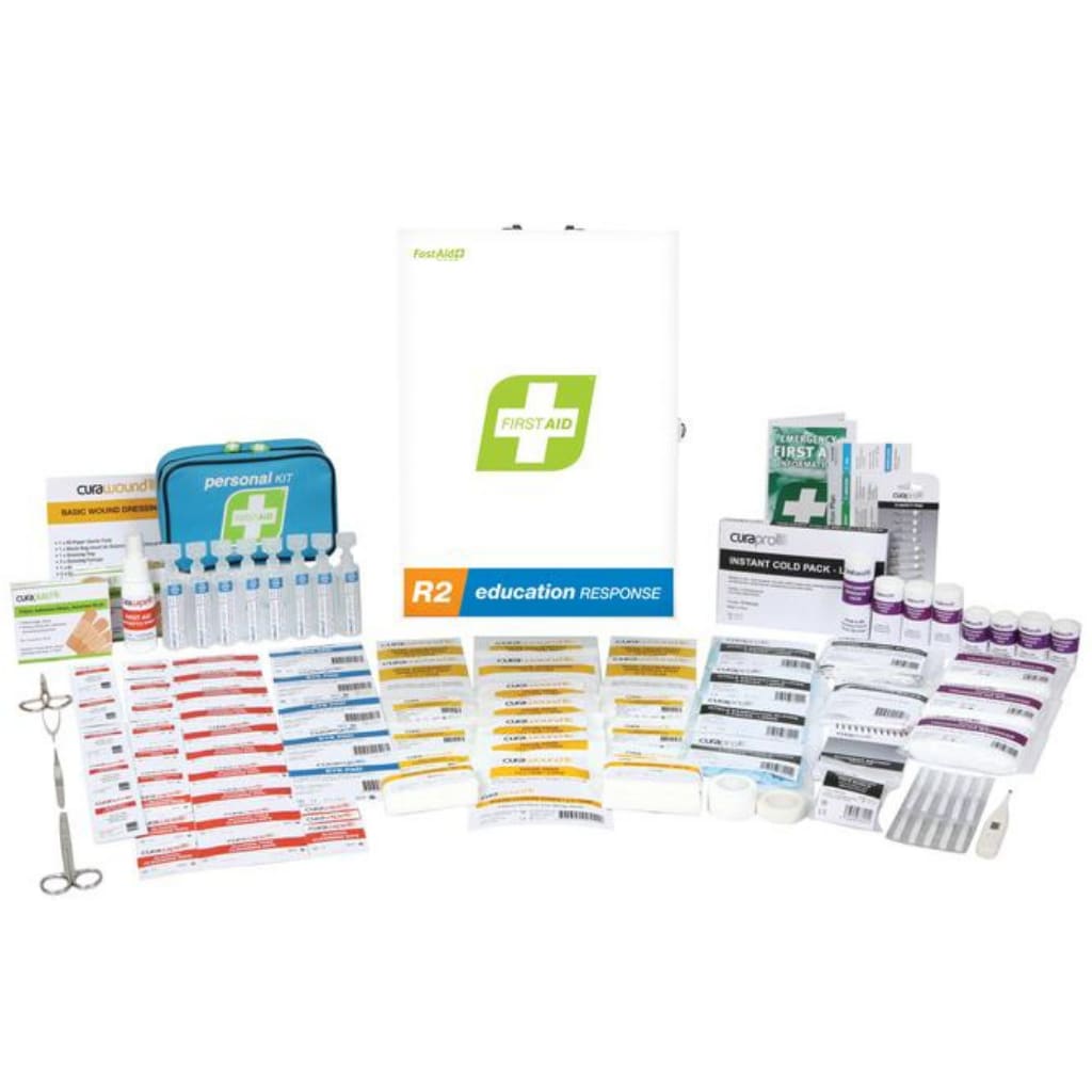 R2 Education Response First Aid Kit Metal Cabinet