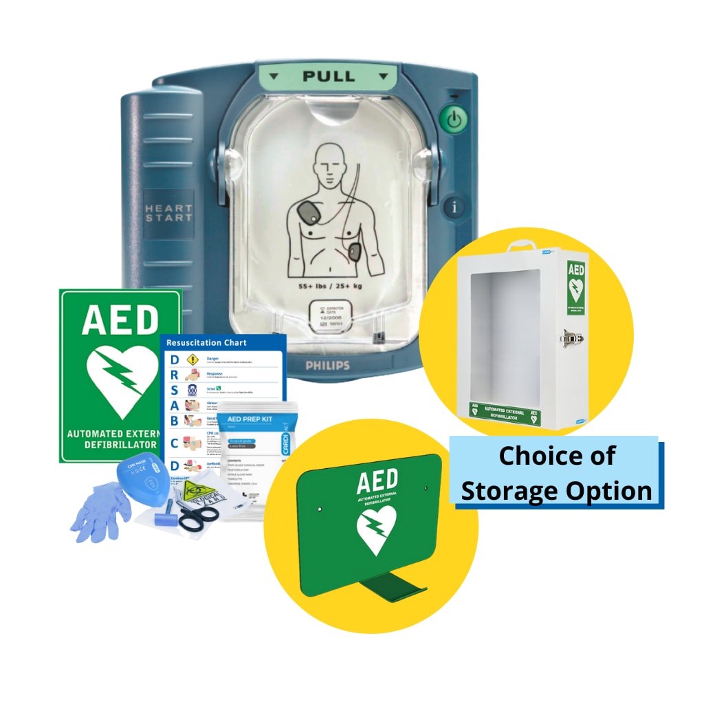 Philips HeartStart HS1 Semi-Automatic Defibrillator Bundle