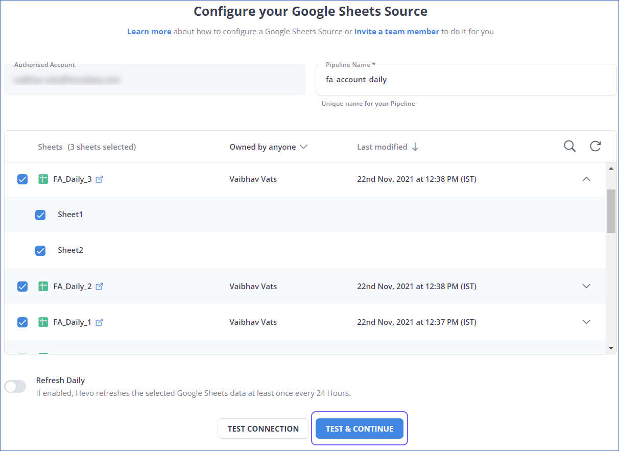 Google Sheets Hevo Data google-sheets-hevo-data