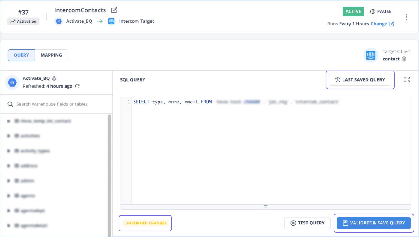 Modifying the Activation Query - Hevo Data