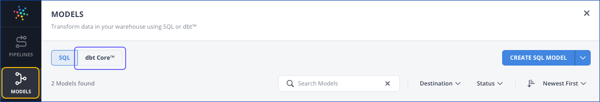 Familiarizing with the dbt™ Models UI - Hevo Data