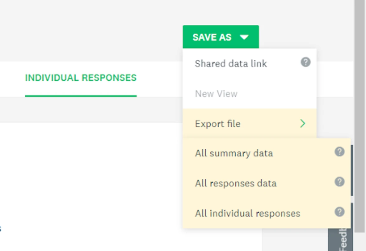 surveymonkey export survey