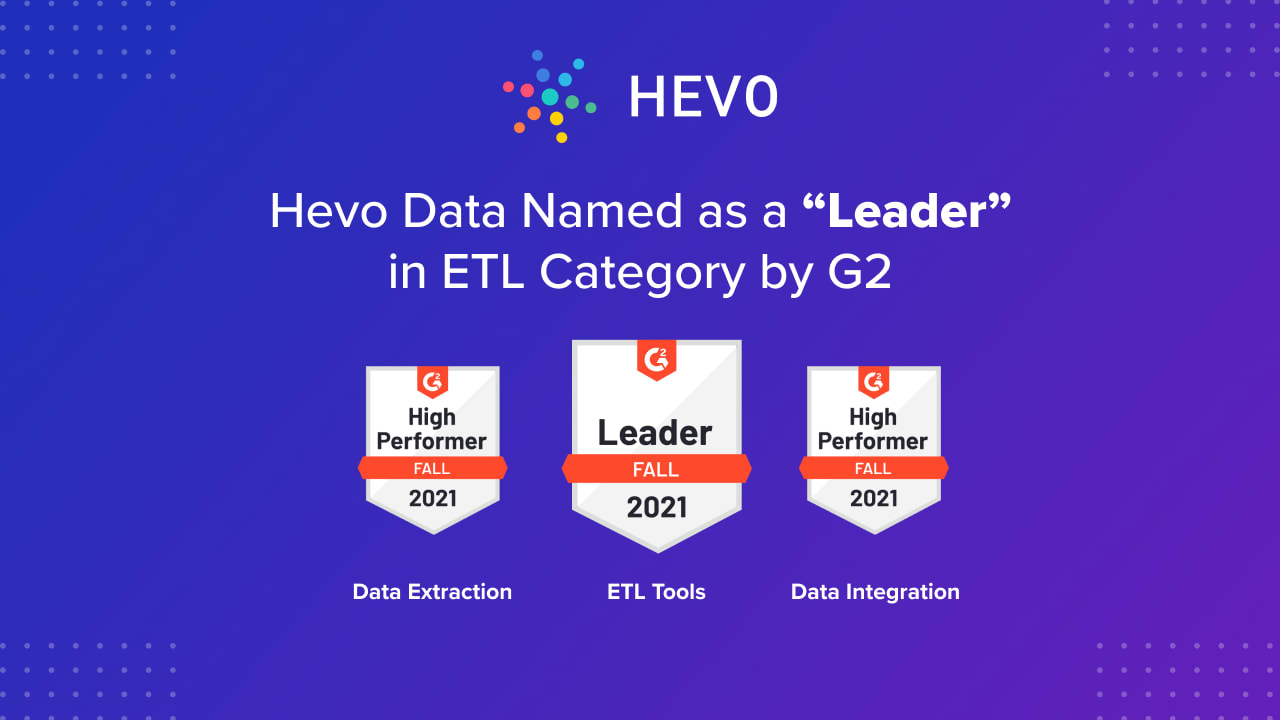 Hevo Data Featured as a Leader in G2’s Fall 2021 Report