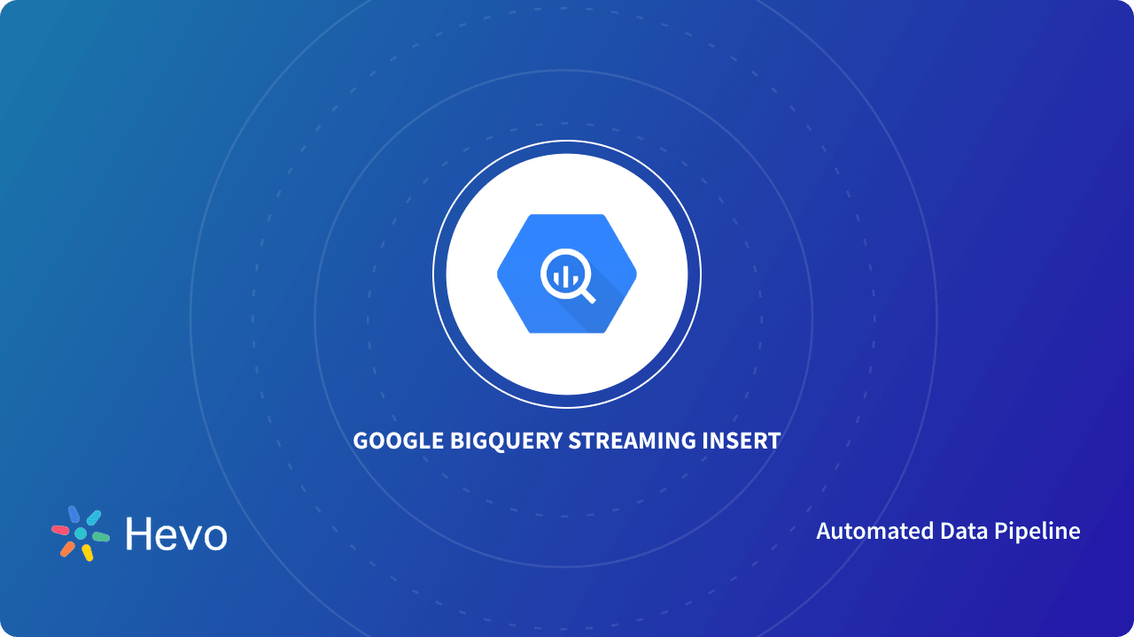 Google BigQuery Streaming Insert: Guide | Hevo