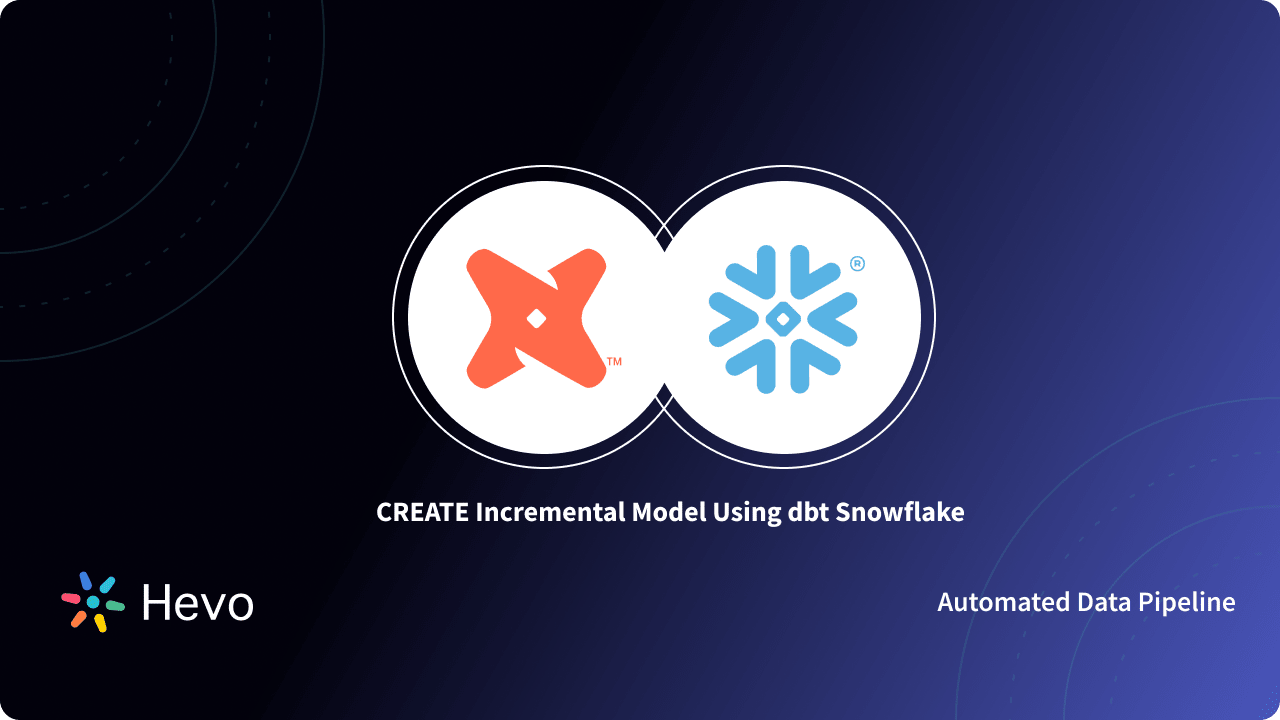 3 Easy Steps to Create an Incremental Model Using Dbt Snowflake - Learn | Hevo