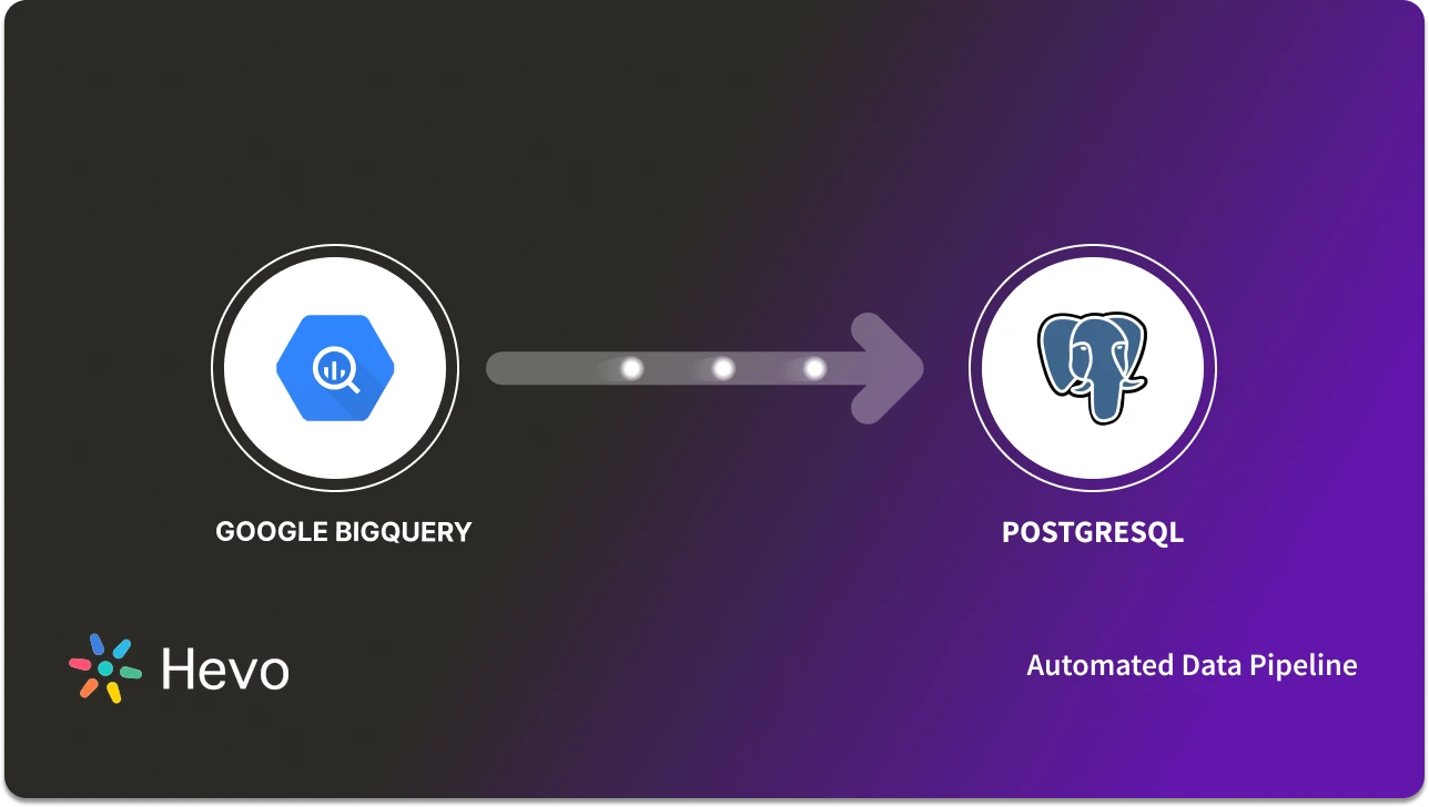 How to export data from Google BigQuery to PostgreSQL | Hevo