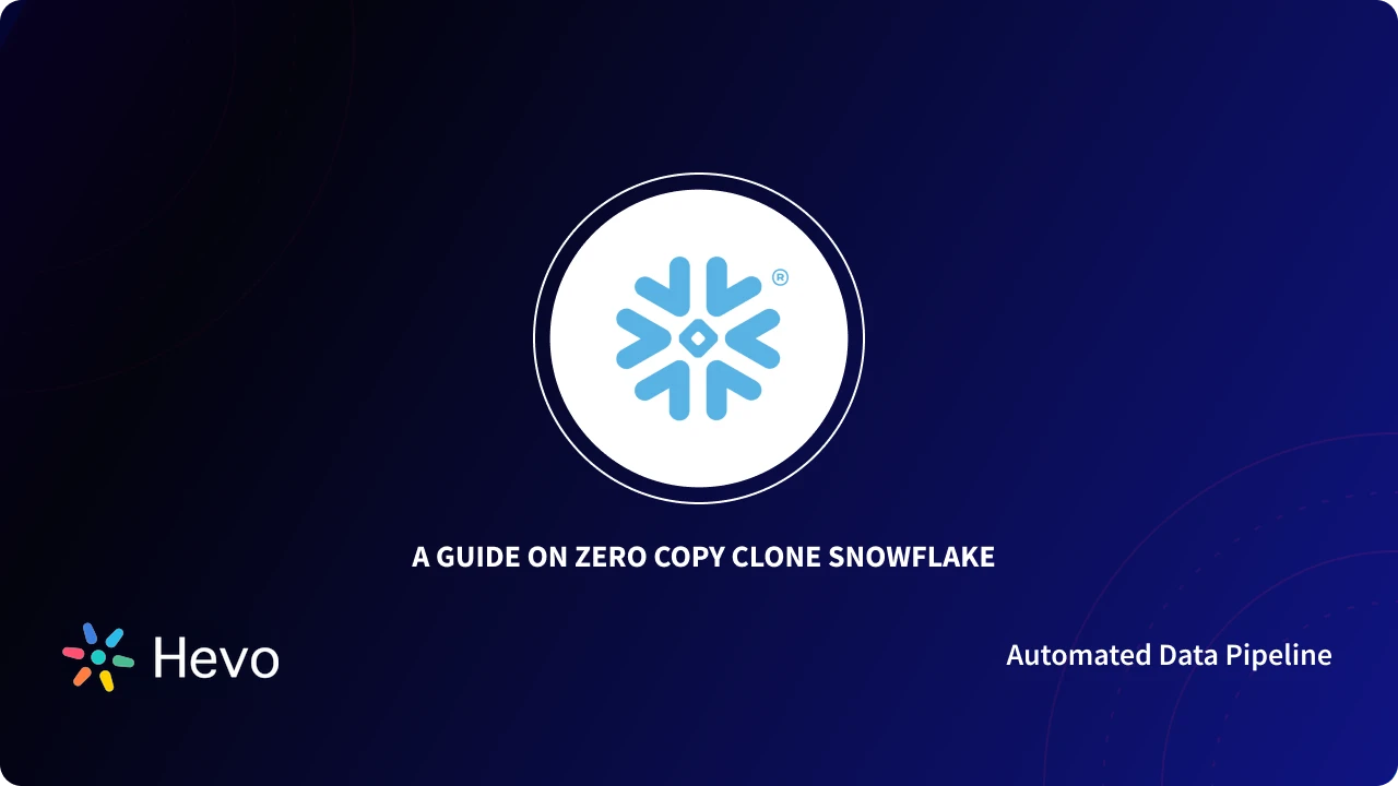 Zero Copy Clone Snowflake 101|A Comprehensive Guide | Hevo