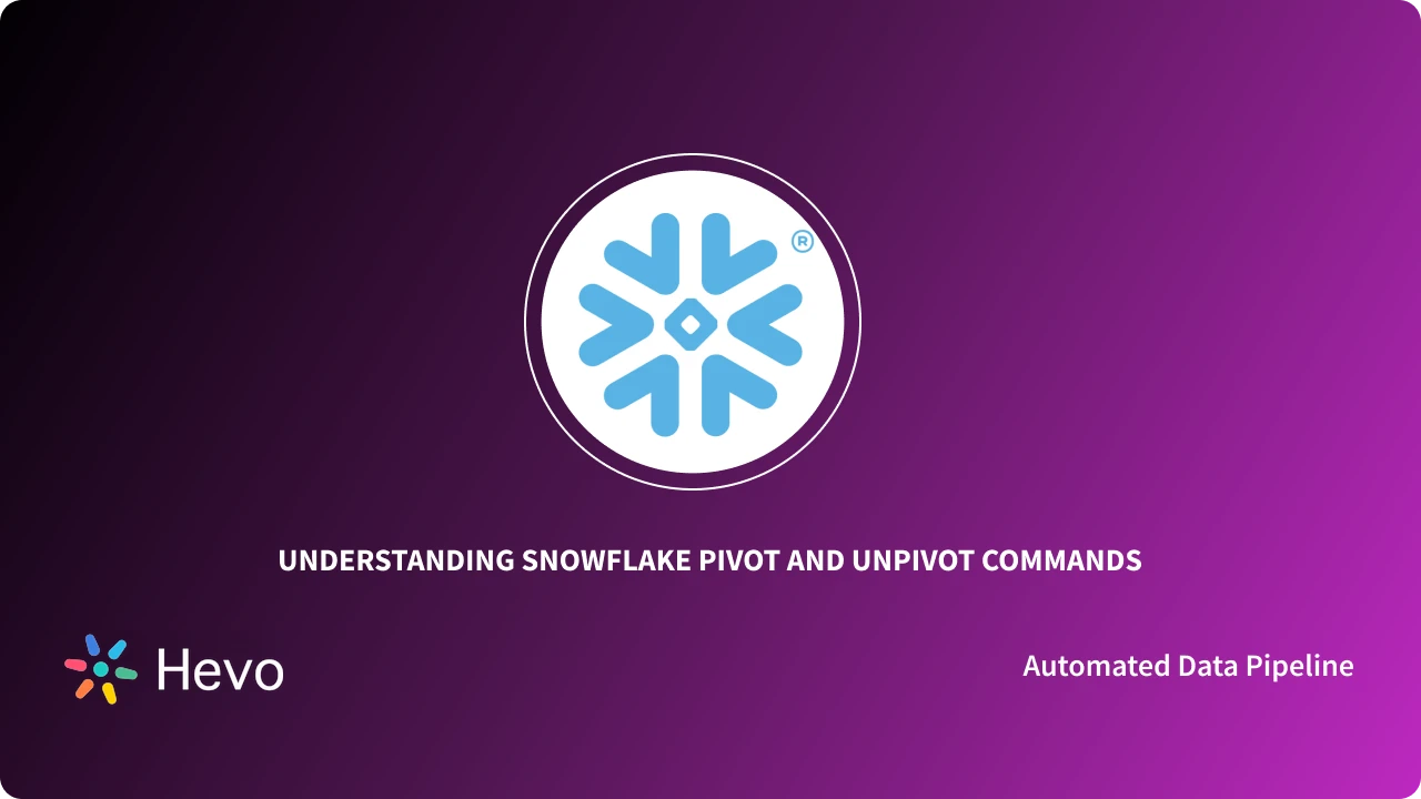 Simplifying Snowflake's PIVOT and UNPIVOT Commands | Hevo