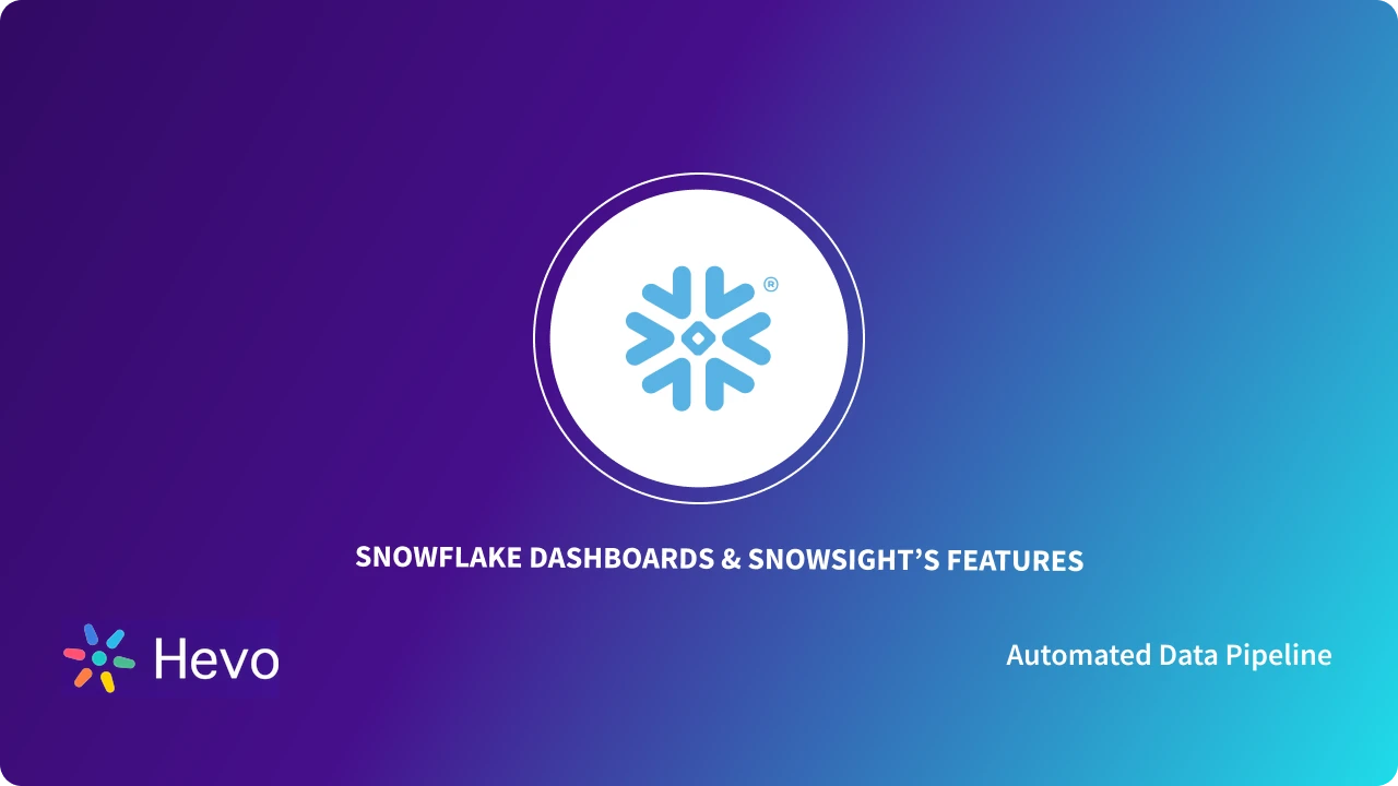 Snowflake Dashboards and Other Key Features of Snowsight
