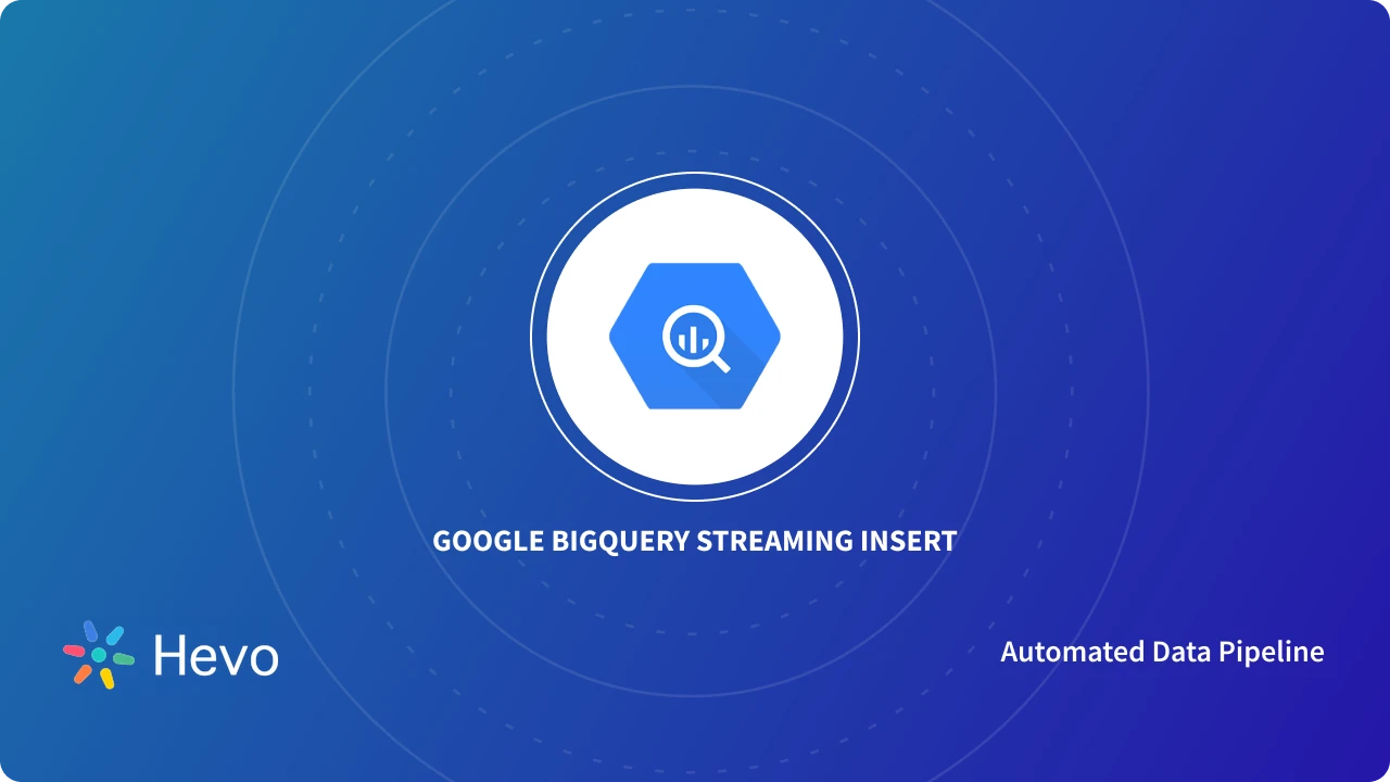 Google BigQuery Streaming Insert: Comprehensive Guide | Hevo