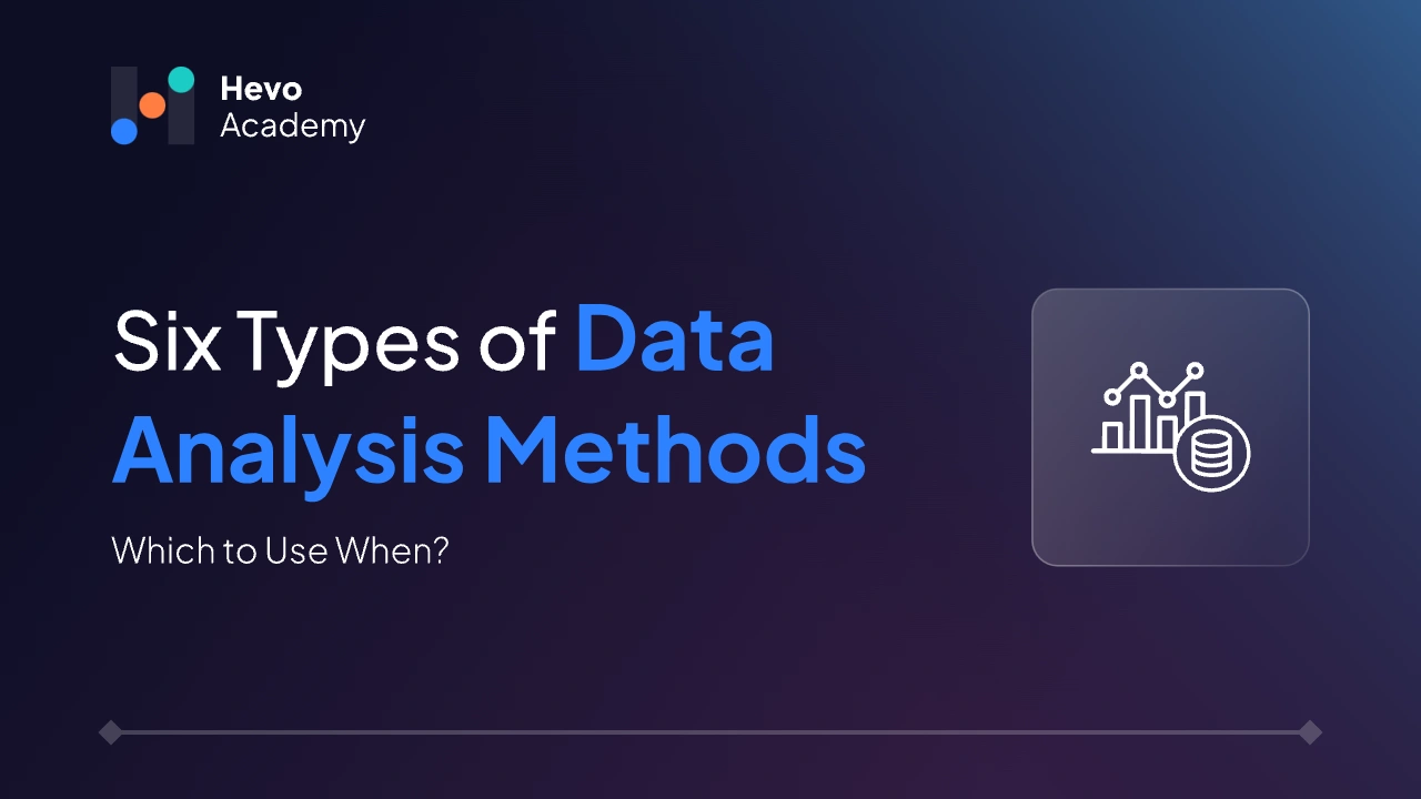 6 Types of Data Analysis Methods: Which to Use When? - Hevo Academy