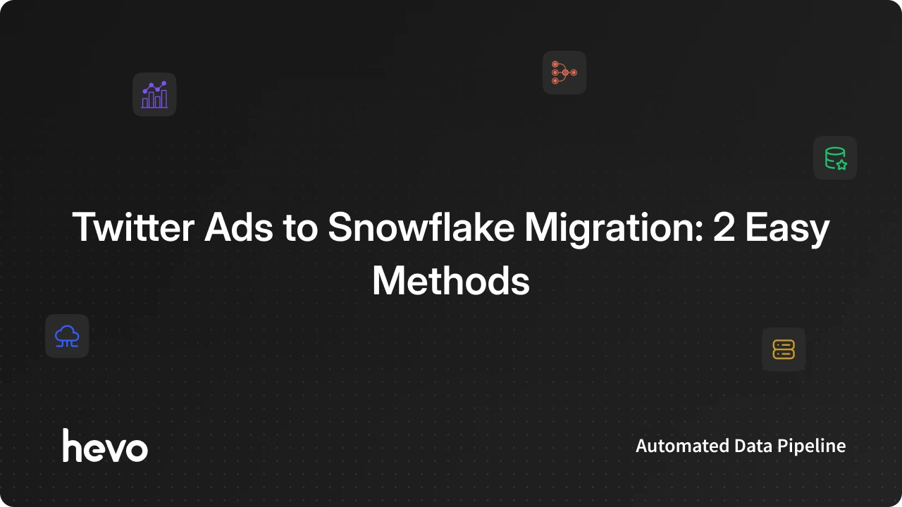 Twitter Ads to Snowflake Migration: 2 Easy Methods