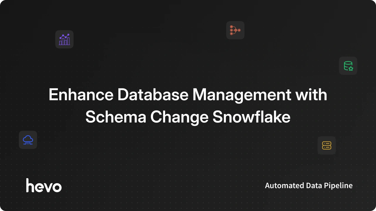 How to Setup Schema Change Snowflake | Hevo