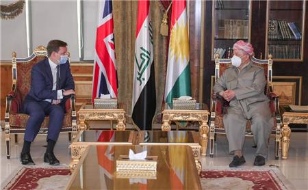 President Masoud Barzani received, Amb. Stephen Hickey, the British ...