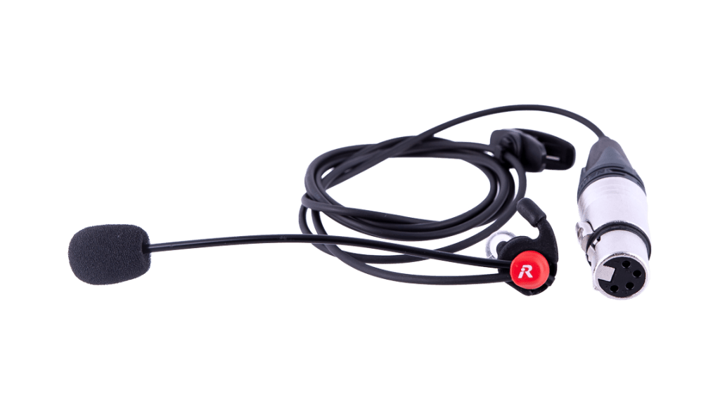 RUN-E1R-XLR4F - Riedel Lightweight Headset - Right Ear