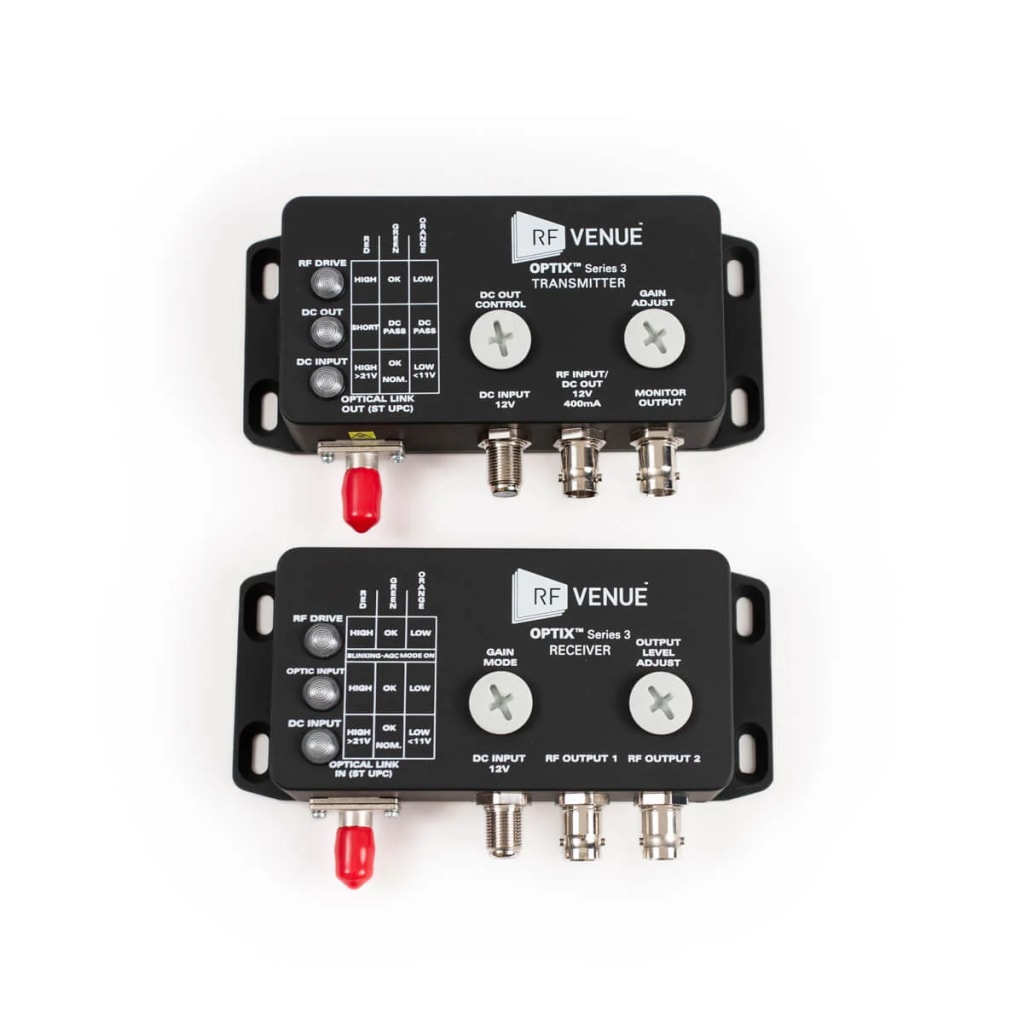 Rf Venue Optix Series 3 Single Channel RF to Fibre Optic Convertor