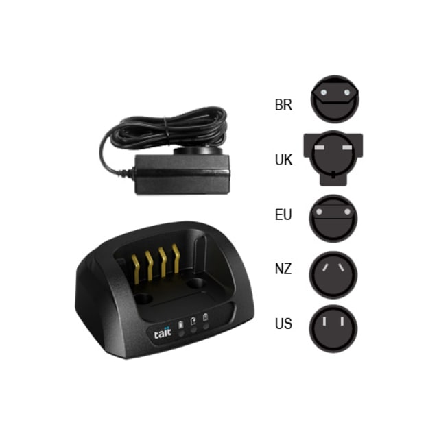 Tait TP3000-CH1 Single Charger with Plugs for TP3