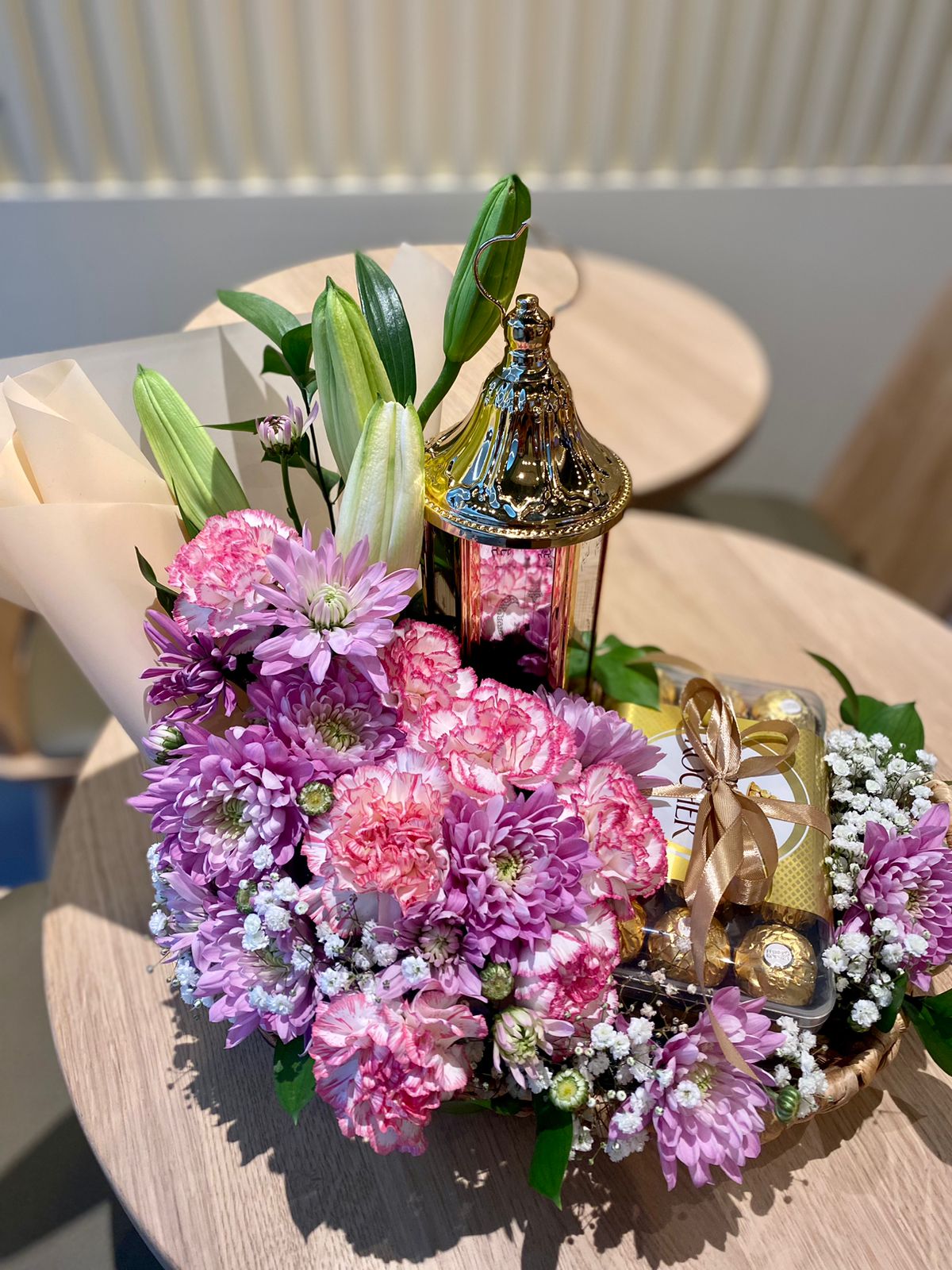 Ramadan Blooms Basket | Flower Gift for Ramadan | Dubai & UAE