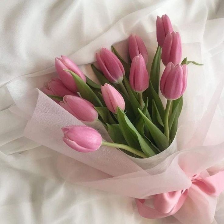 Pink Tulips Bouquet Pink Bouquet Wedding