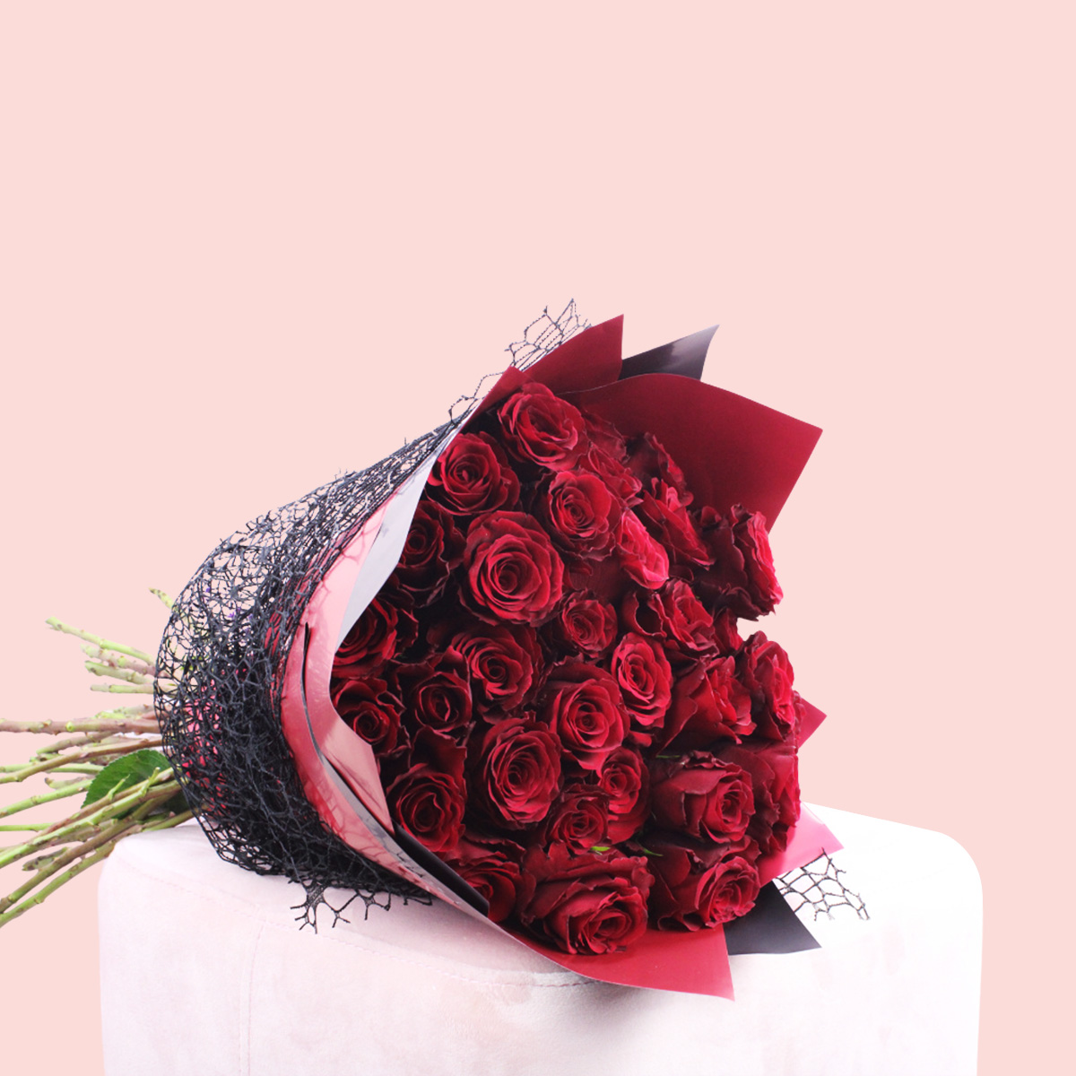 50 Red Roses Bouquet | Flower Bouquet