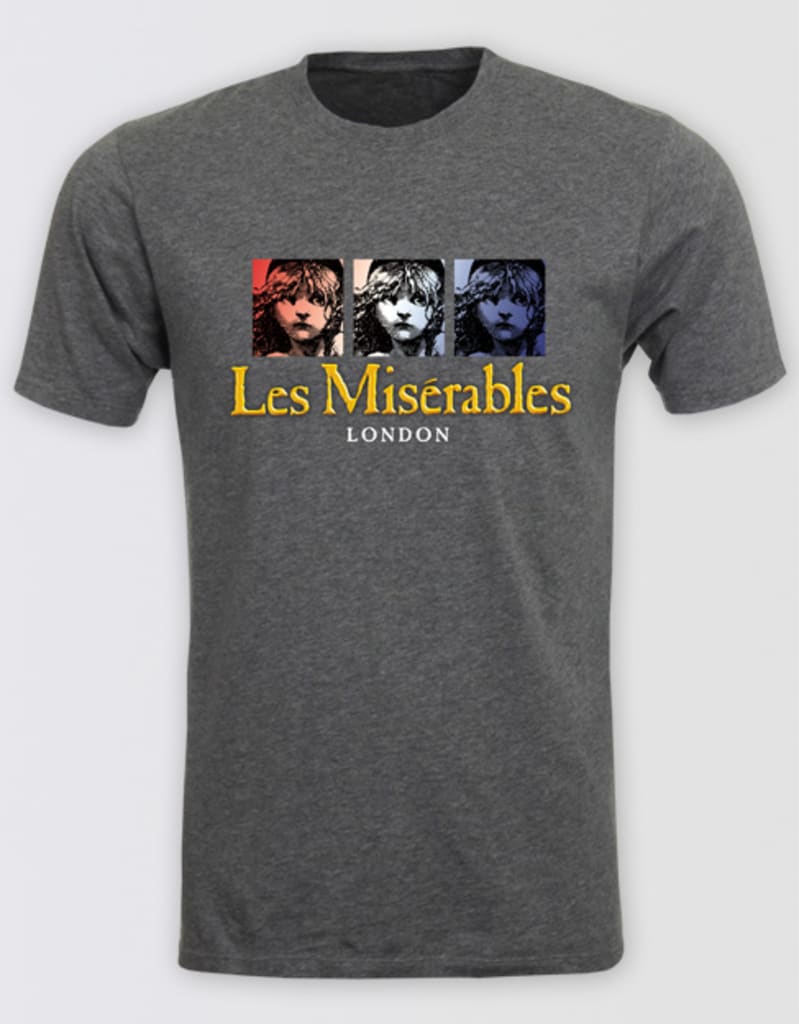 Les Miserables | Grey Block T-Shirt - LONDON
