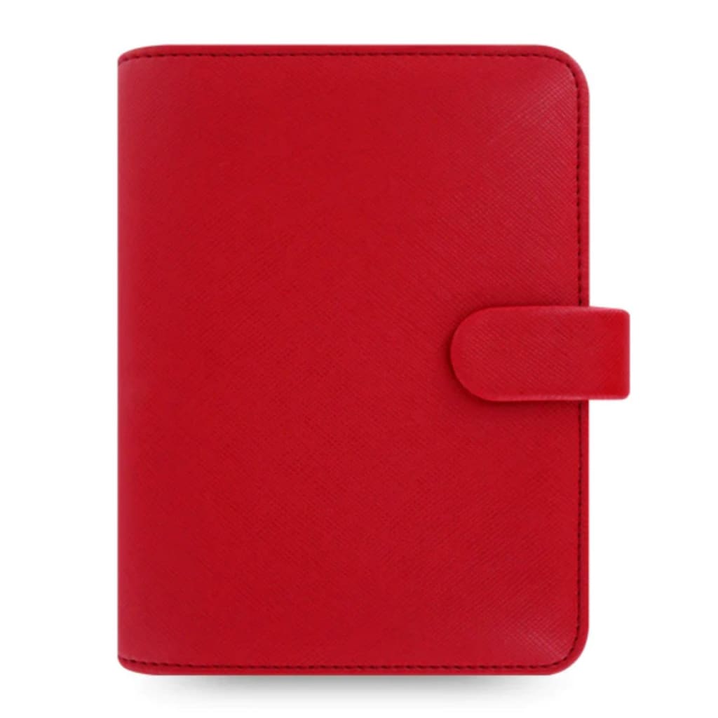 FILOFAX PKT SAFFIANO ORGANISER POPPY RED