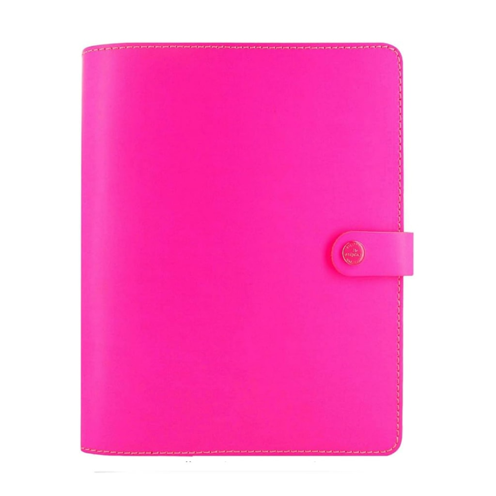 A5 THE ORIGINAL ORGANISER FLURO PINK