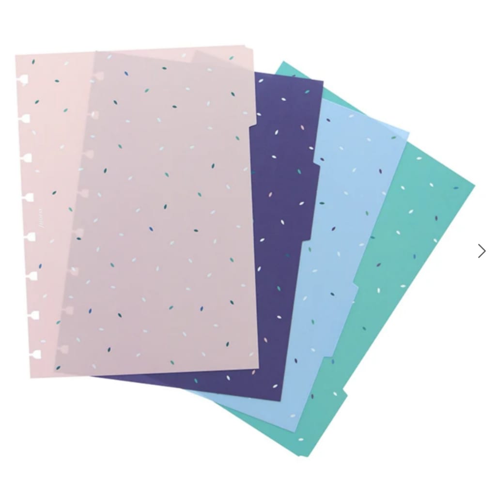 FILOFAX A5 Notebook Dividers Garden