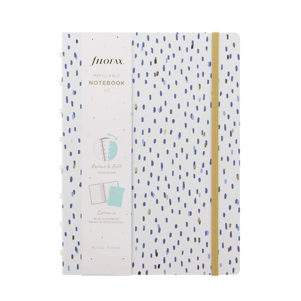 Indigo A5 Refillable Notebook Rain