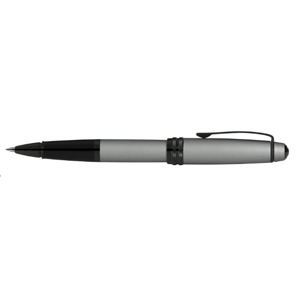CROSS Bailey Matte Grey Rollerball with Black PT