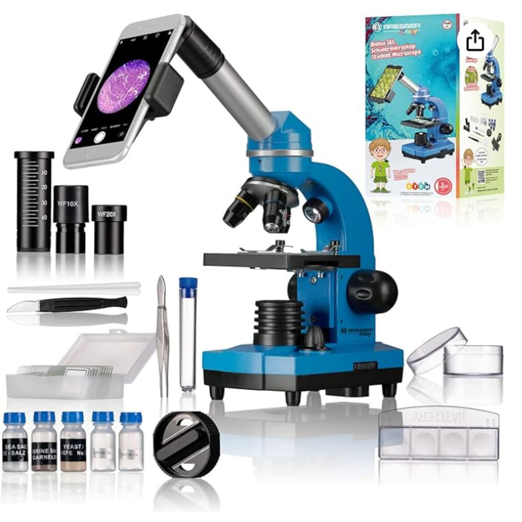 BRESSER Biolux Student Microscope - Blue