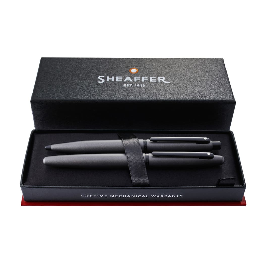 SHEAFFER VFM Gun Metal Grey Black Fine Fountain Pen