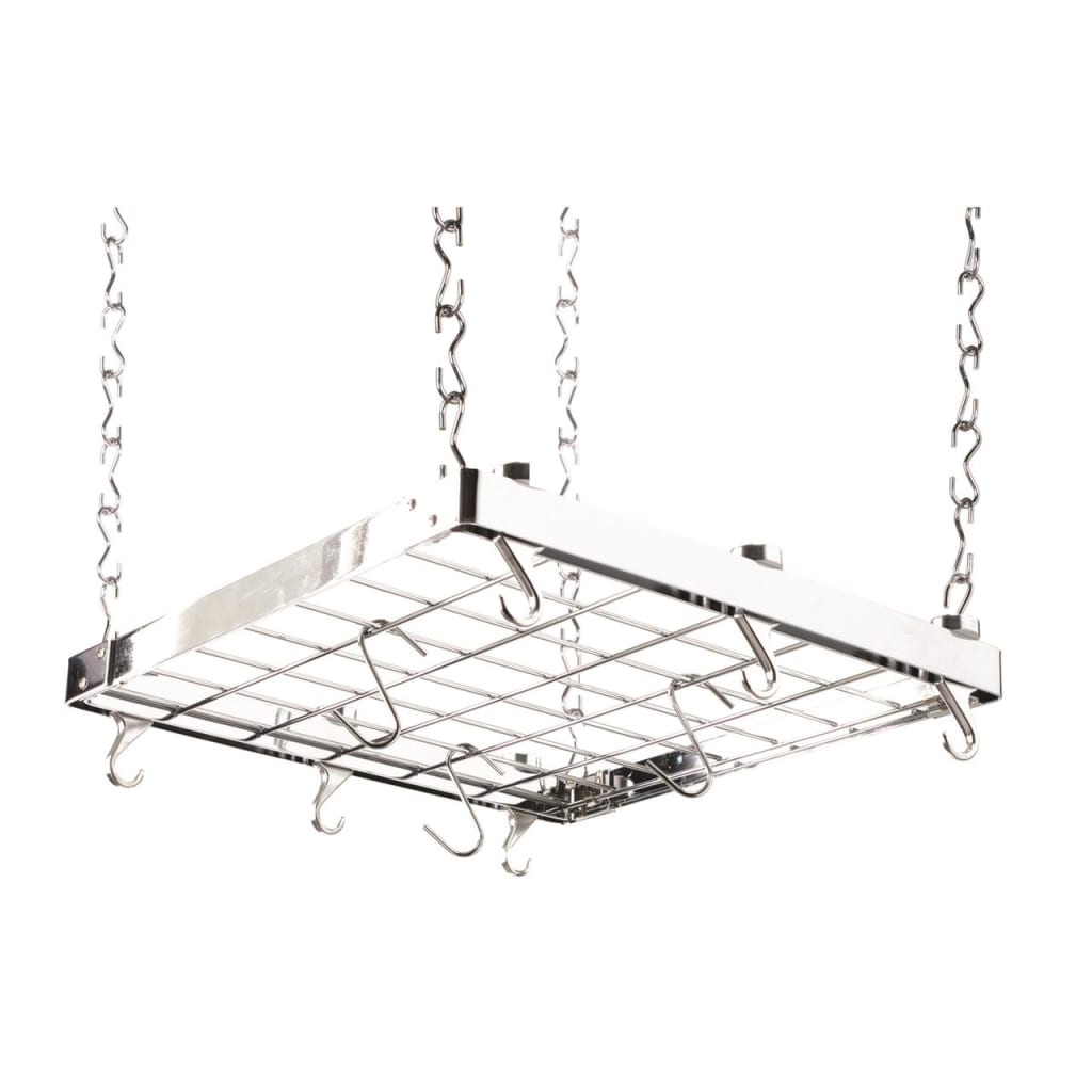 CHROME SQR CEILING RACK