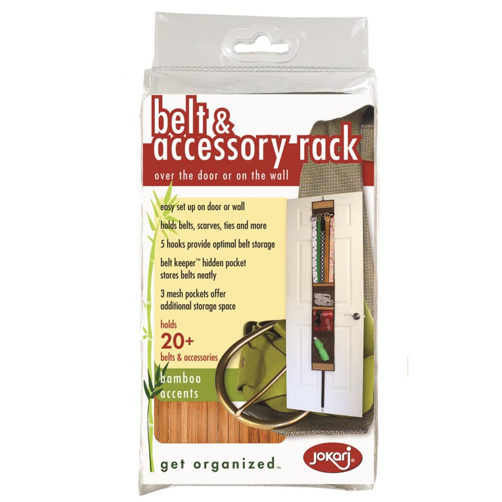 JOKARI BELT/ACCESS RACK BAMBOO ACCENTS