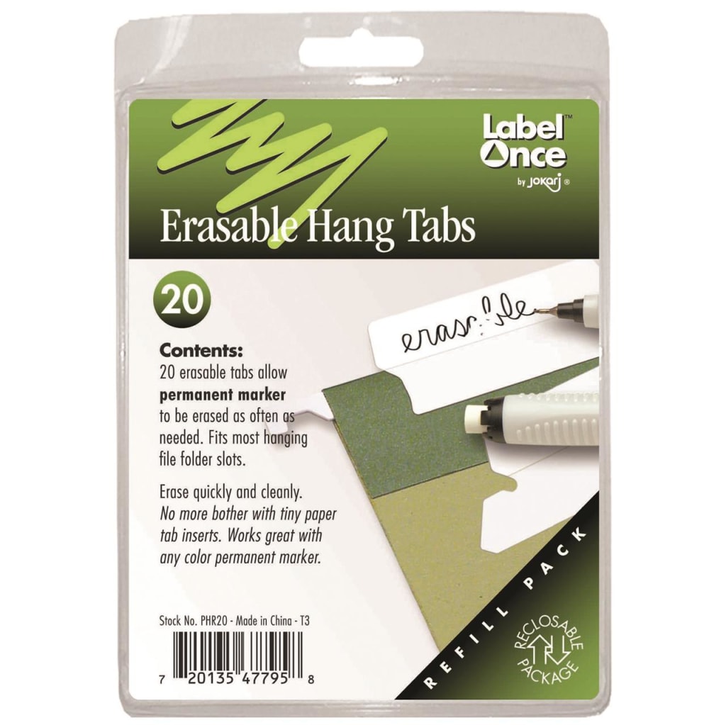 ERASABLE HANG TABS REFILL PACK