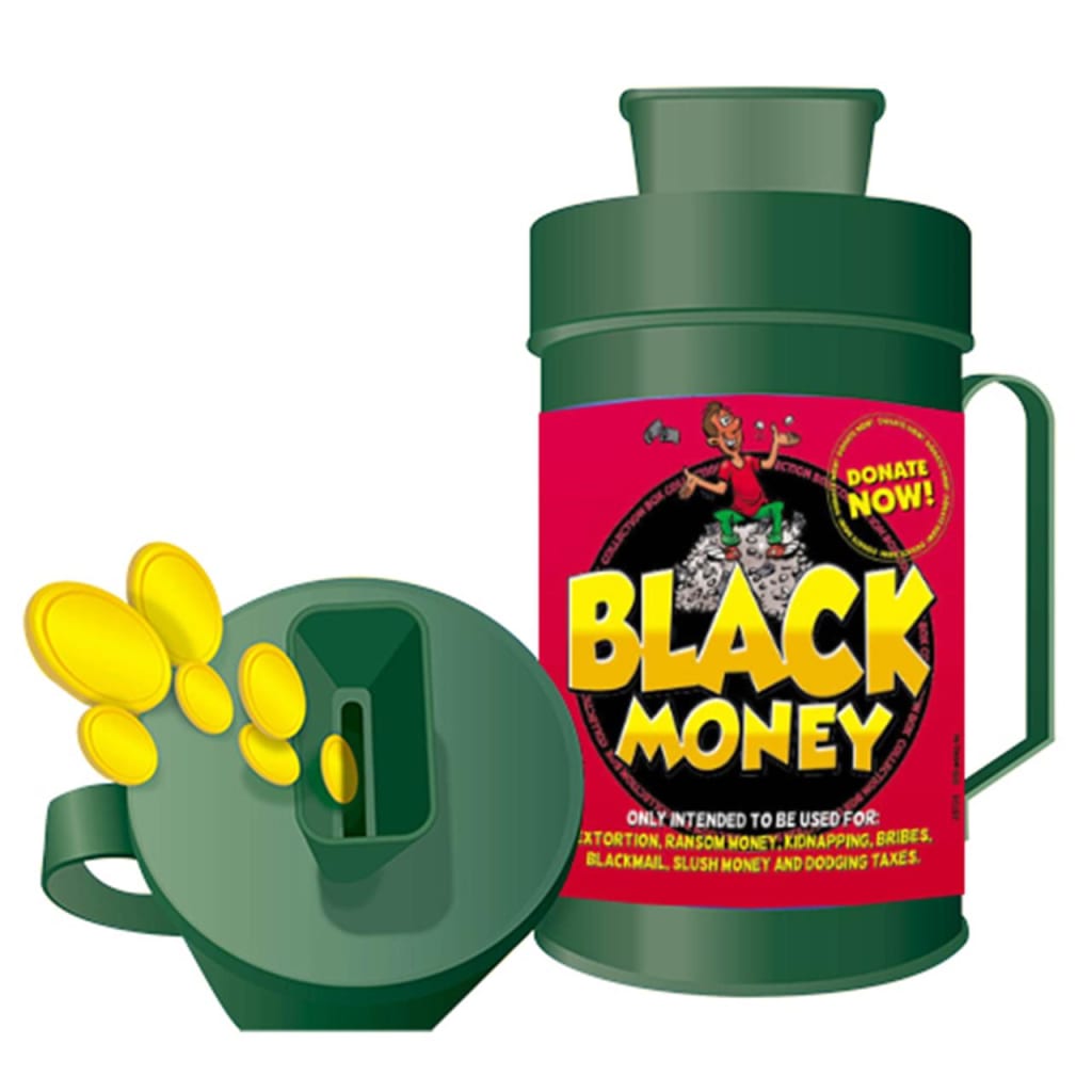 COLLECTION BOX BLACK MONEY