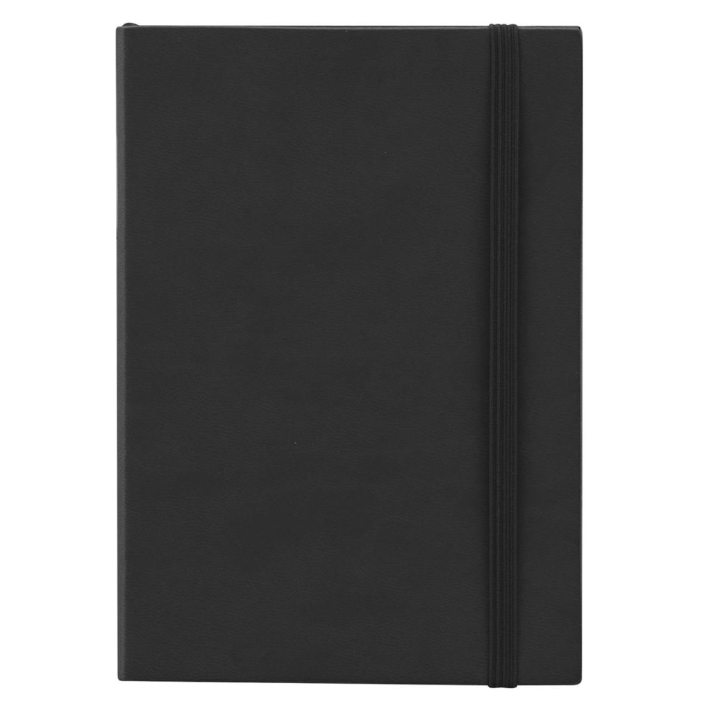 A5 Flexi Journal Black/Lined Paper