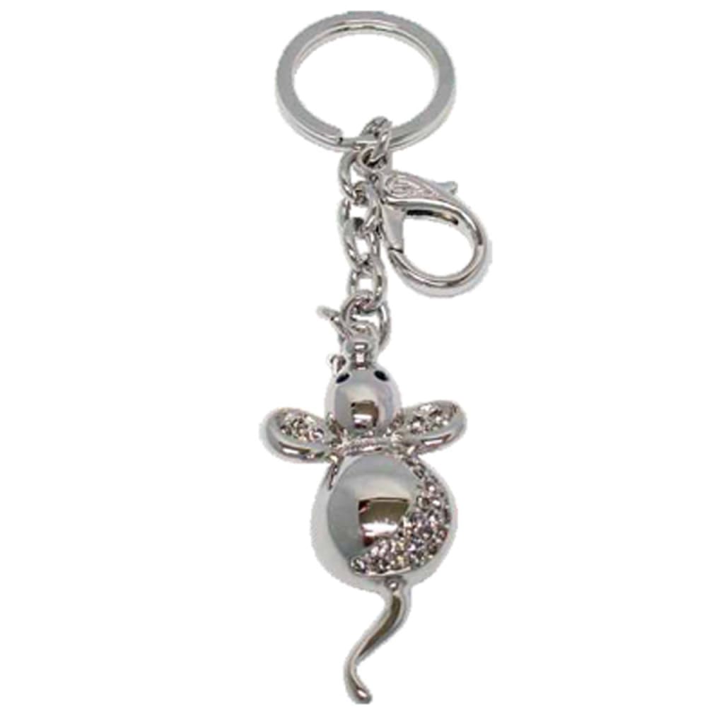 Diamante Mouse Keyring