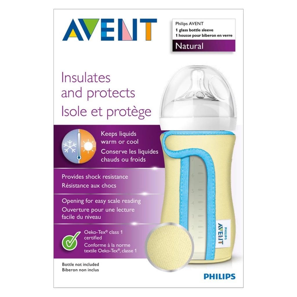 AVENT NTRL GLASS SLEEVE 240ML