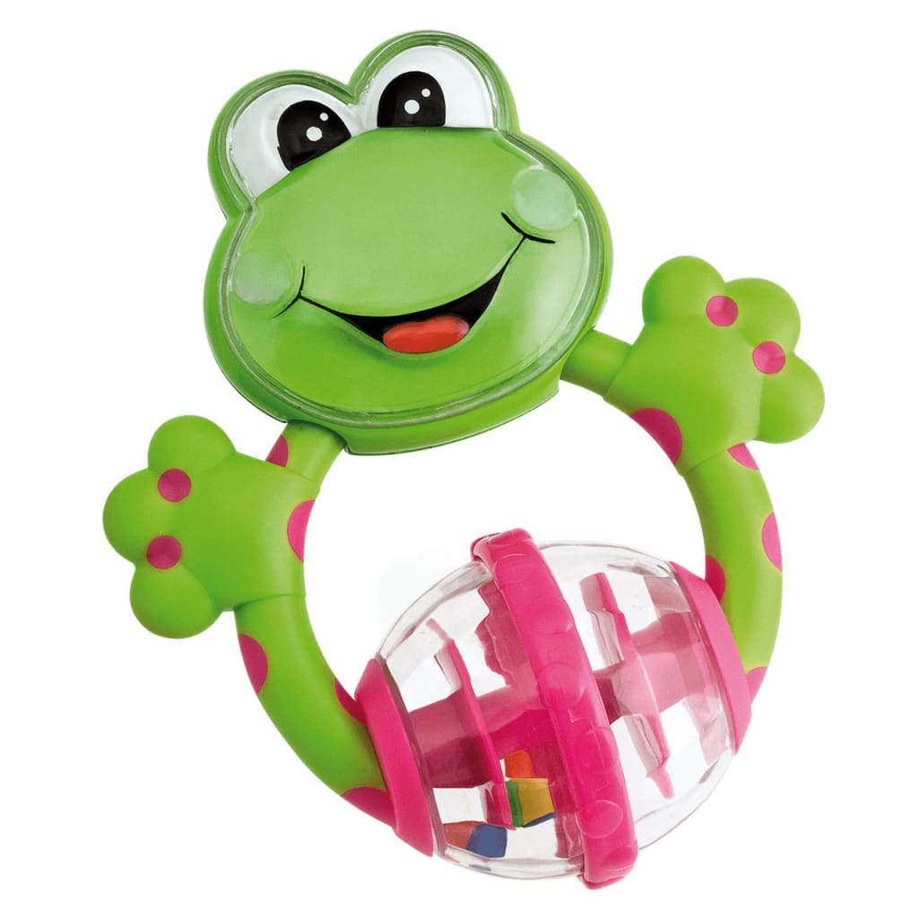 CHICCO Frog Fun Plastic Teething Rattle
