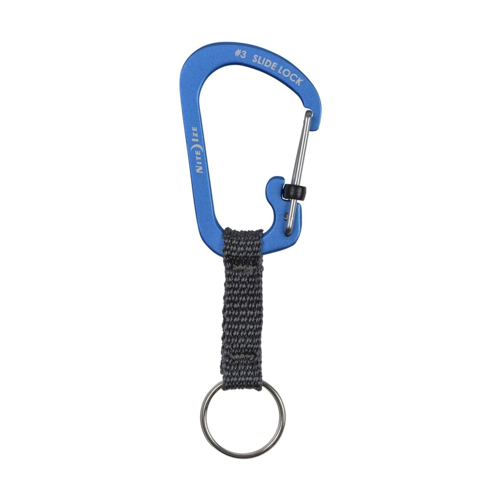 SlideLock® Keyring Aluminum - Blue