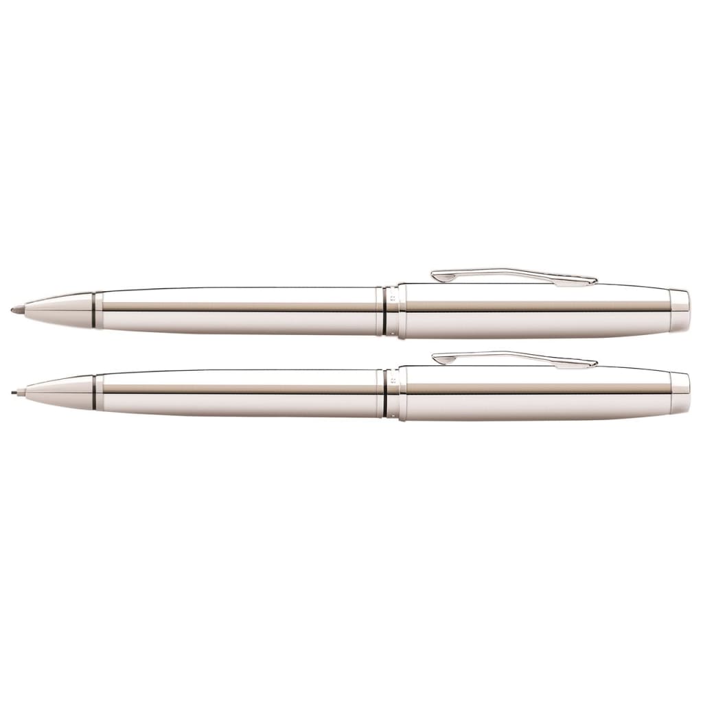 CROSS Coventry Lustrous Chrome Ballpoint & 0.7 Pencil Set