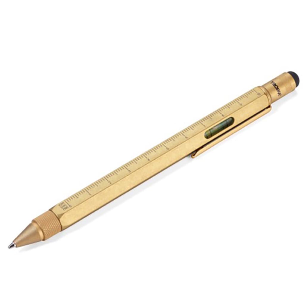 TROIKA Construction BP Pen Antique Brass