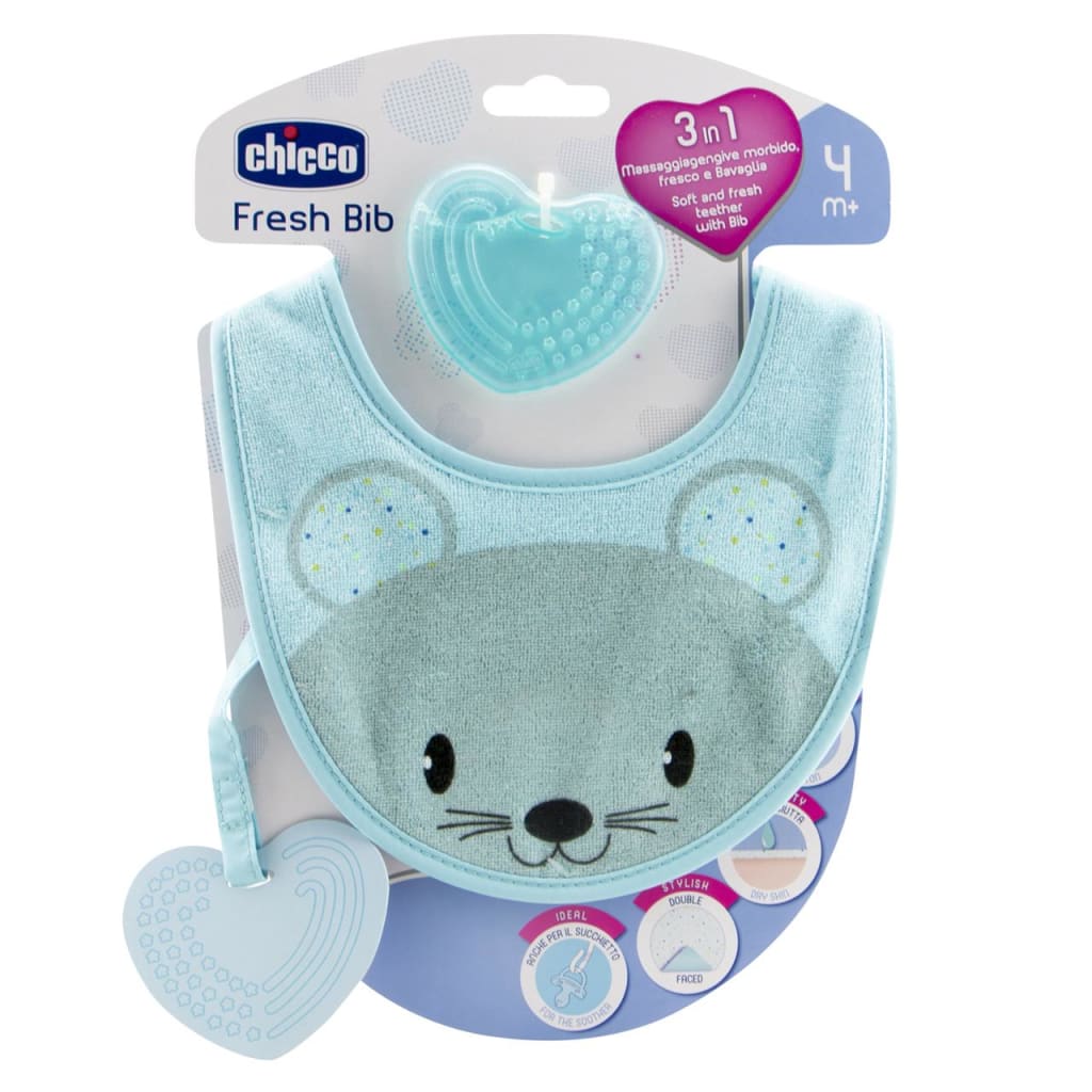 CHICCO Fresh Bibs: Teether Boy