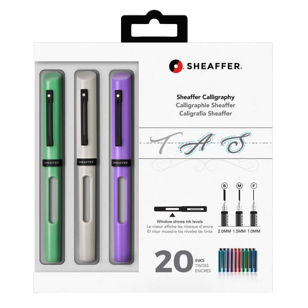 SHEAFFER Calligraphy Maxi Kit Mint/White/Lavender