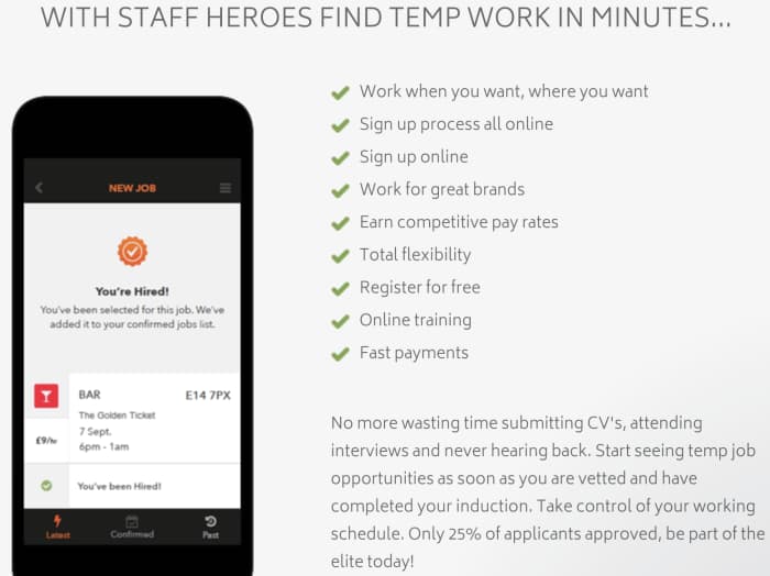 Staff Heroes - temporary jobs in London - AppJobs