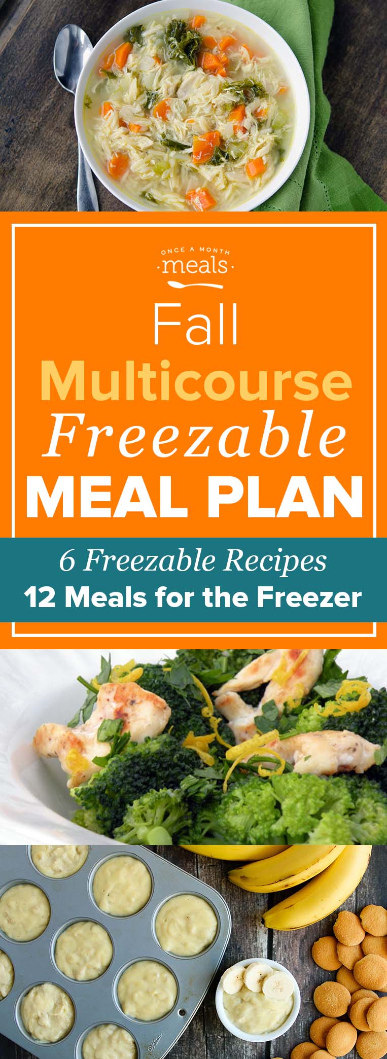 Fall Multicourse Mini Freezer Meal Plan Vol. 1 | Once A Month Meals