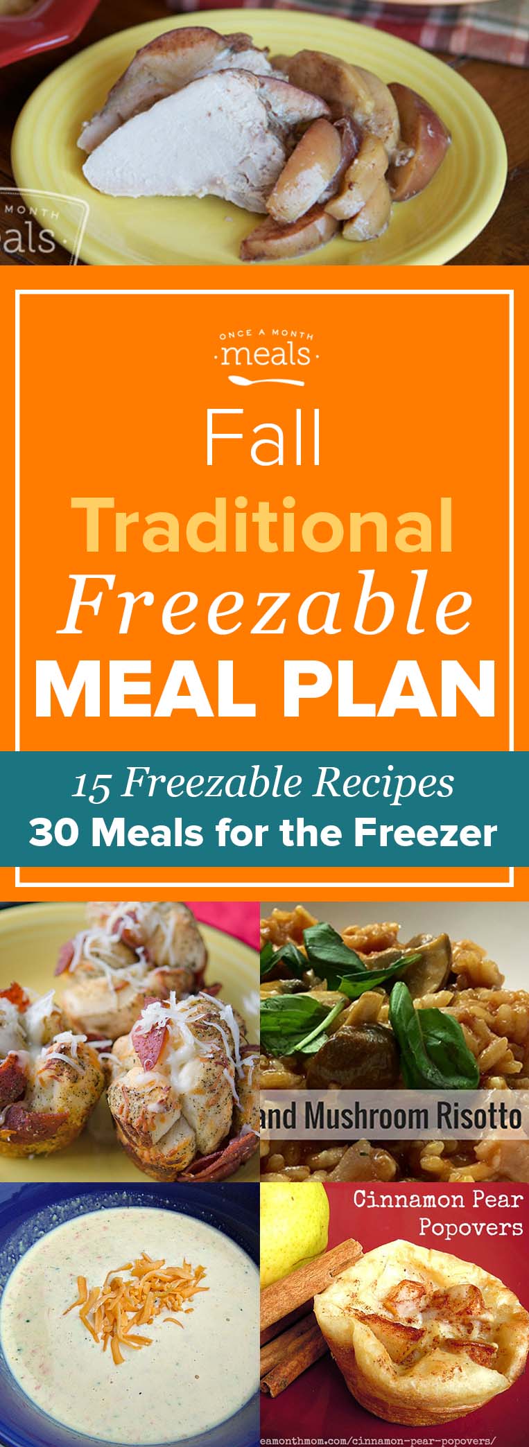 Fall Traditional Monthly Freezer Meal Plan Vol. 12 | Once A Month Meals