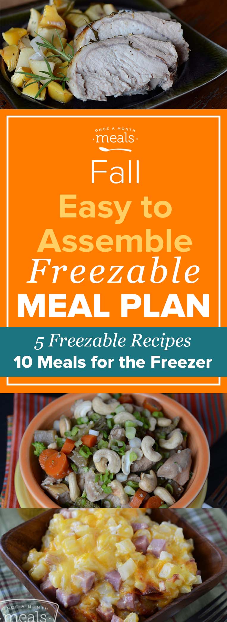 Fall Dump and Go Mini Freezer Meal Plan Vol. 2 | Once A Month Meals
